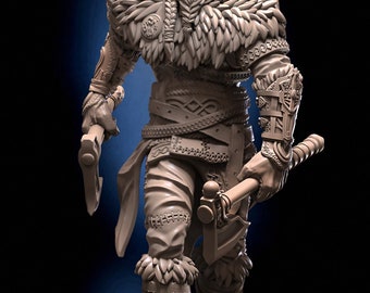 Viking Female Ranger Dnd Mini Artisan Guild Bear Human Female Viking ...