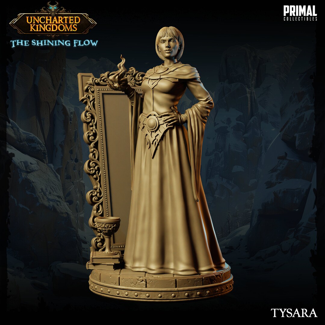 Tysara Wizard Sorceress Mage PRIMAL Collectibles 32mm Printed ...