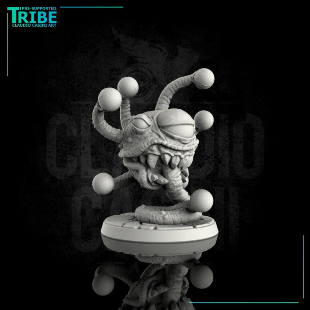 Beholder and Beholderling Claudiocasiniart Rpgs D&D Pathfinder 32mm ...