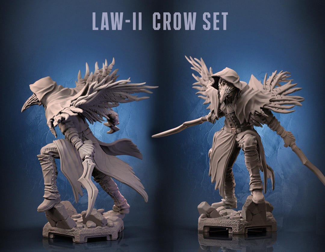 Rogue Crow Assassin Thief Assassin Dragun Studios 32mm Printed ...