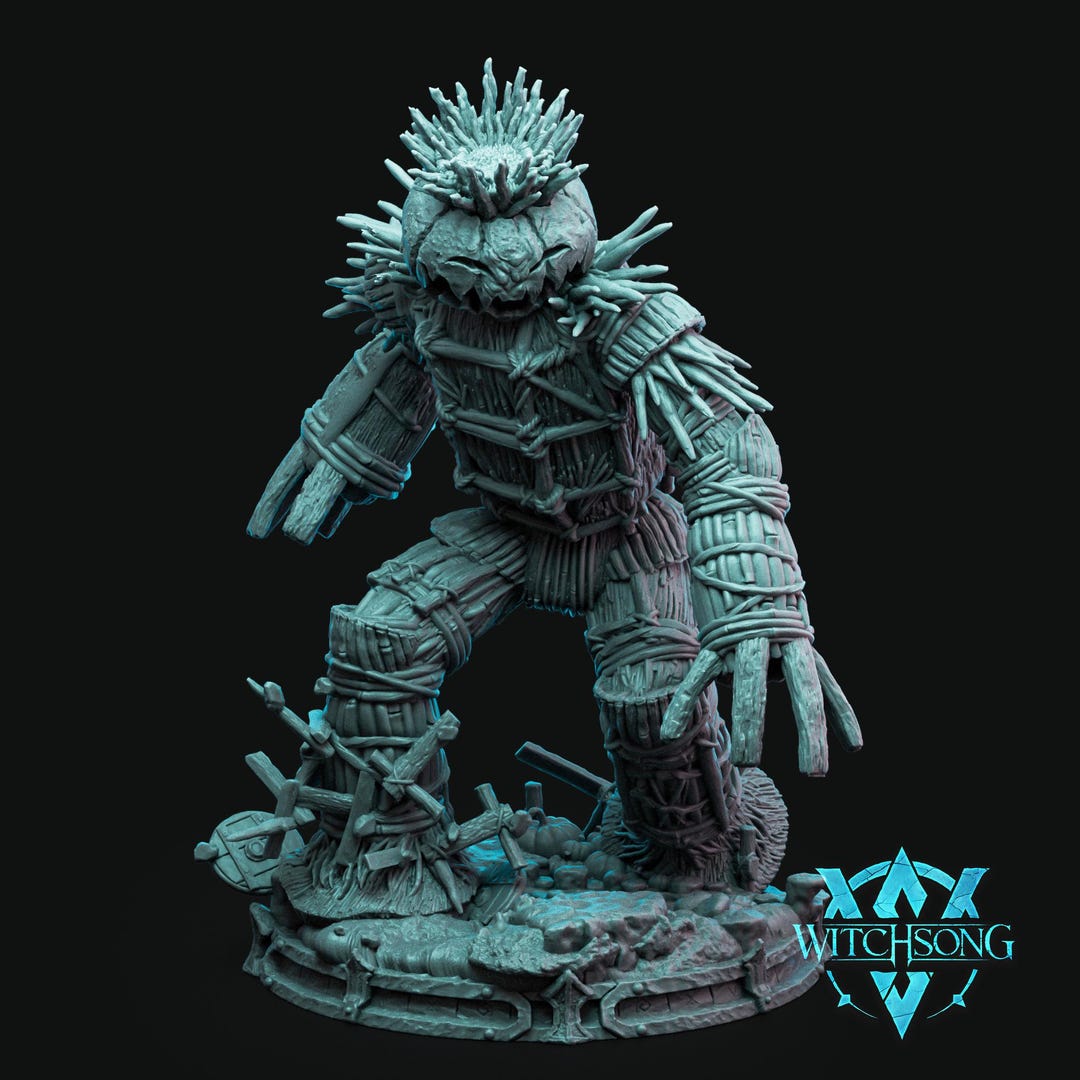 The Wickerman Golem Pumpkin King Witches Song Minis 32mm Printed ...
