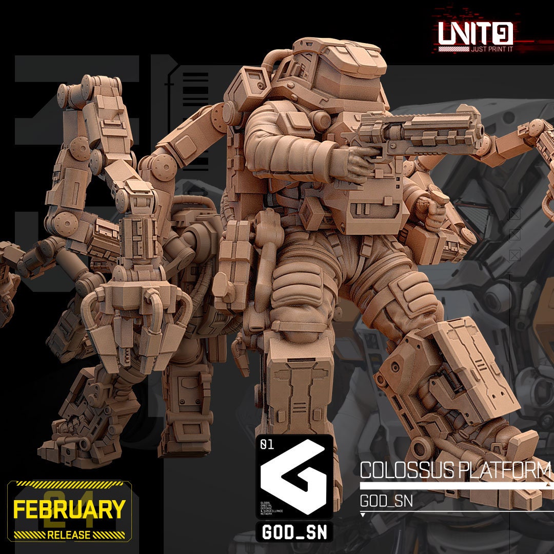 Colossus Platform - Heavy Armour - Cyborg - Grimdark - Cyberpunk - Sci ...