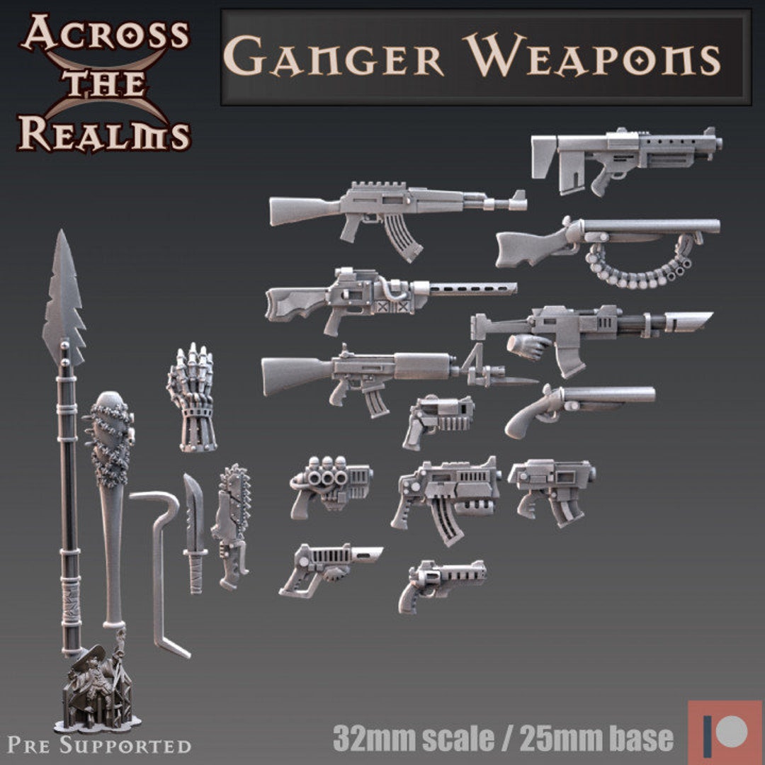Weapons Pack - Stargrave - Sci-fi War Games - Across the Realms - Etsy ...