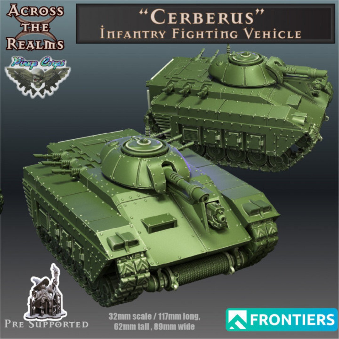 Cerberus Tank Across the Realms 32mm Printed Miniatures - Etsy