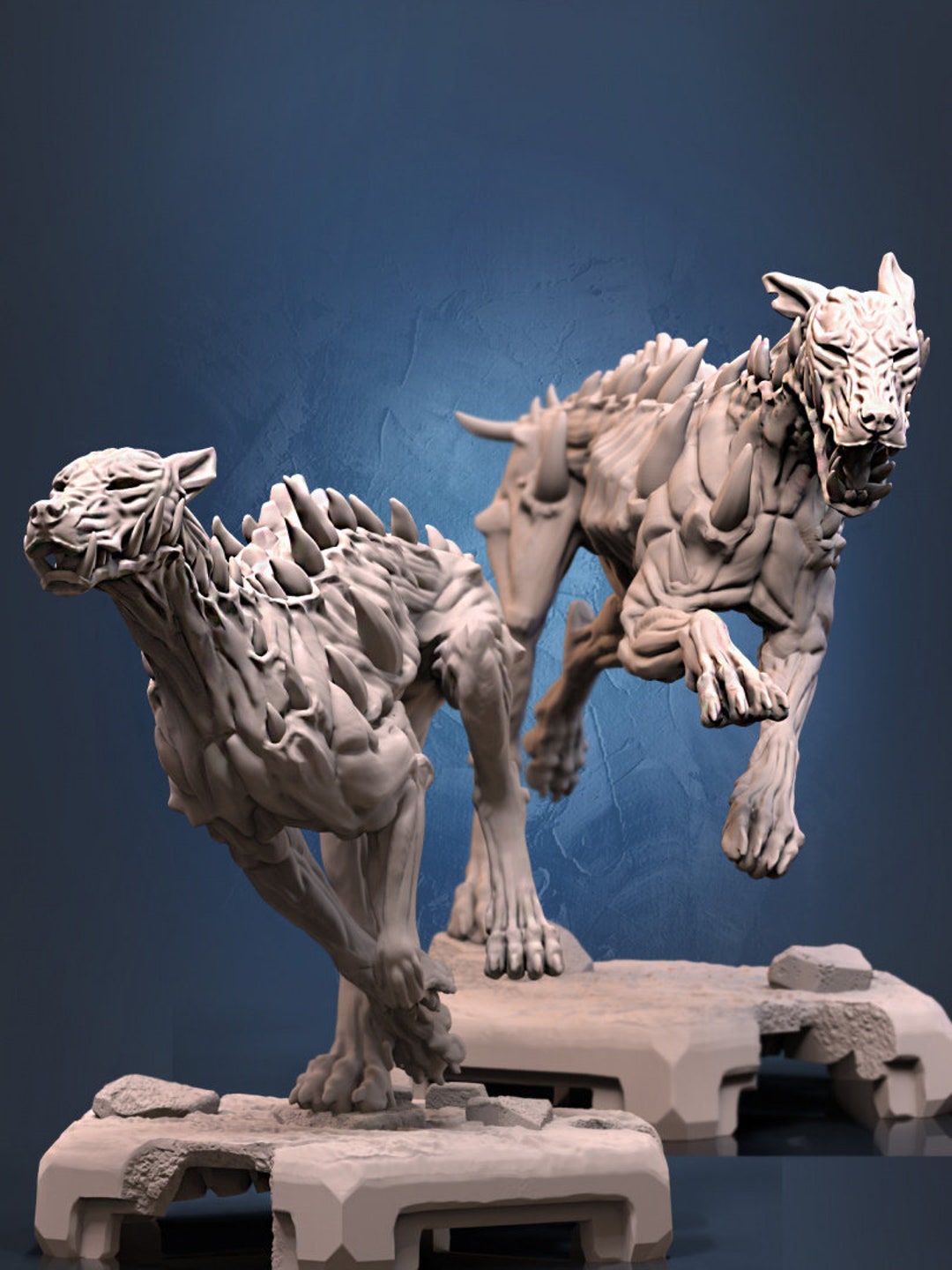 Hell Hounds - Dogs of War - Dragun Studios - 32mm Printed Miniatures ...