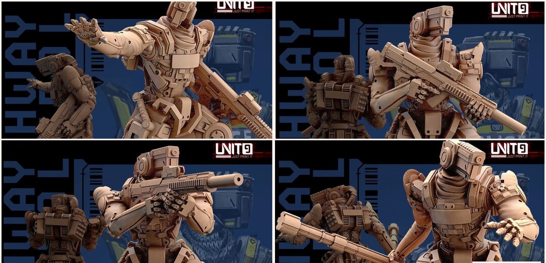 Roadrunner 808 - Droid - Sentinel - Grimdark - Cyberpunk - Sci-fi ...