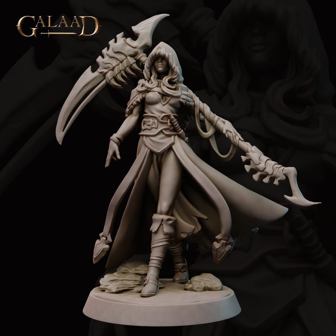 Female Reaper - Necromancer - Galaad Miniatures - Rpgs - D&D ...