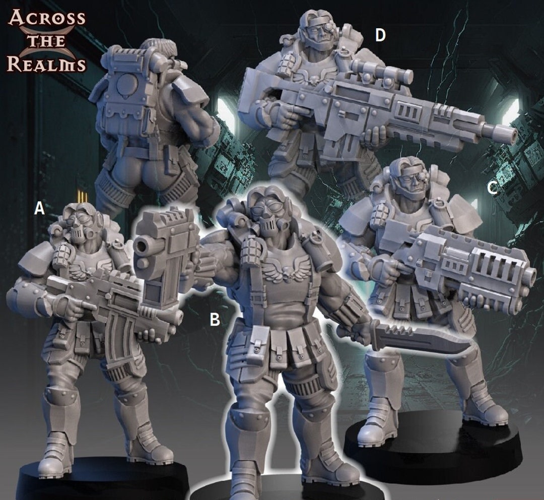 Space Scouts Space Elite Soldiers Across the Realms 32mm Printed ...