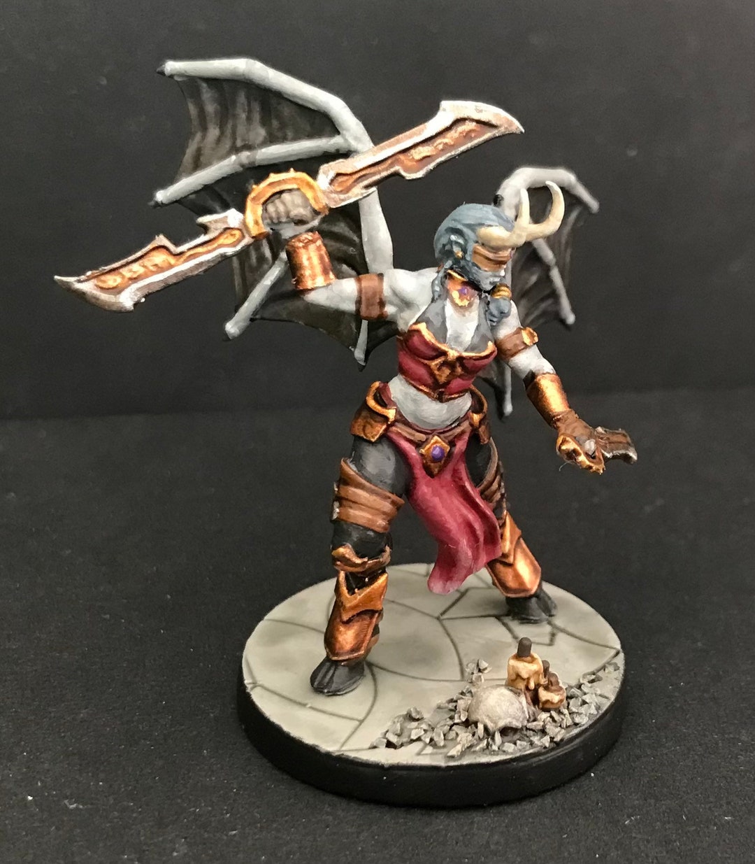 Draenei Demon Huntress Draenei Fighter Painted D&D RPG - Etsy UK