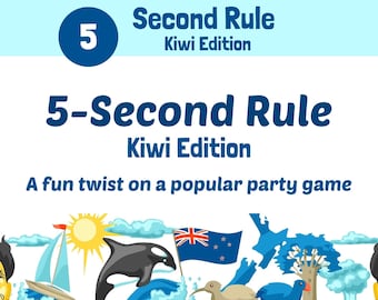 5 Second Rule Printable Game 30 Rounds, Family Party, Quiz PDF, Instant ...
