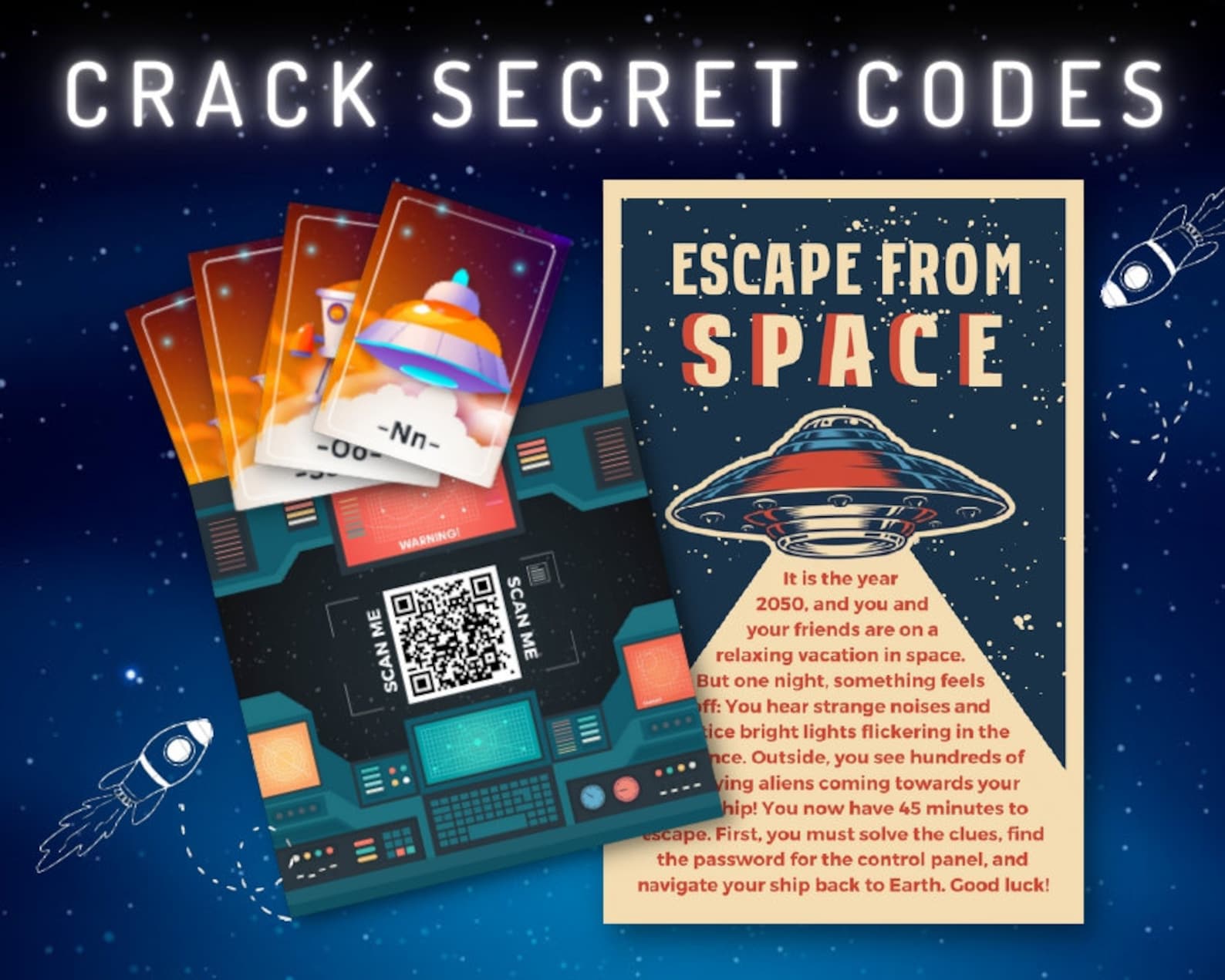 Escape From Space, Alien Invasion Escape Room, Space Escape Room ...