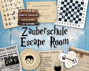 Wizard School Escape Room Game, Escape Printable for Kids, Wizard Theme ...