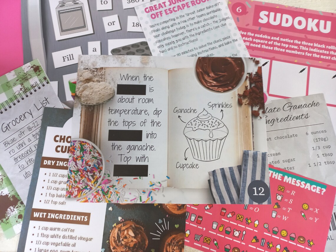 Baking Escape Room: Junior Bake-off Competition, Chocolate Cupcakes ...