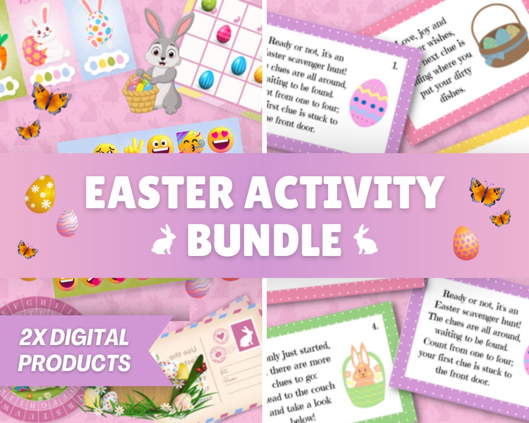 Easter Holiday Activity Bundle, Easter Party Games, Digital Escape Room ...