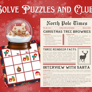 Christmas Escape Room 2023, Find the Missing Reindeer, Escape Printable ...