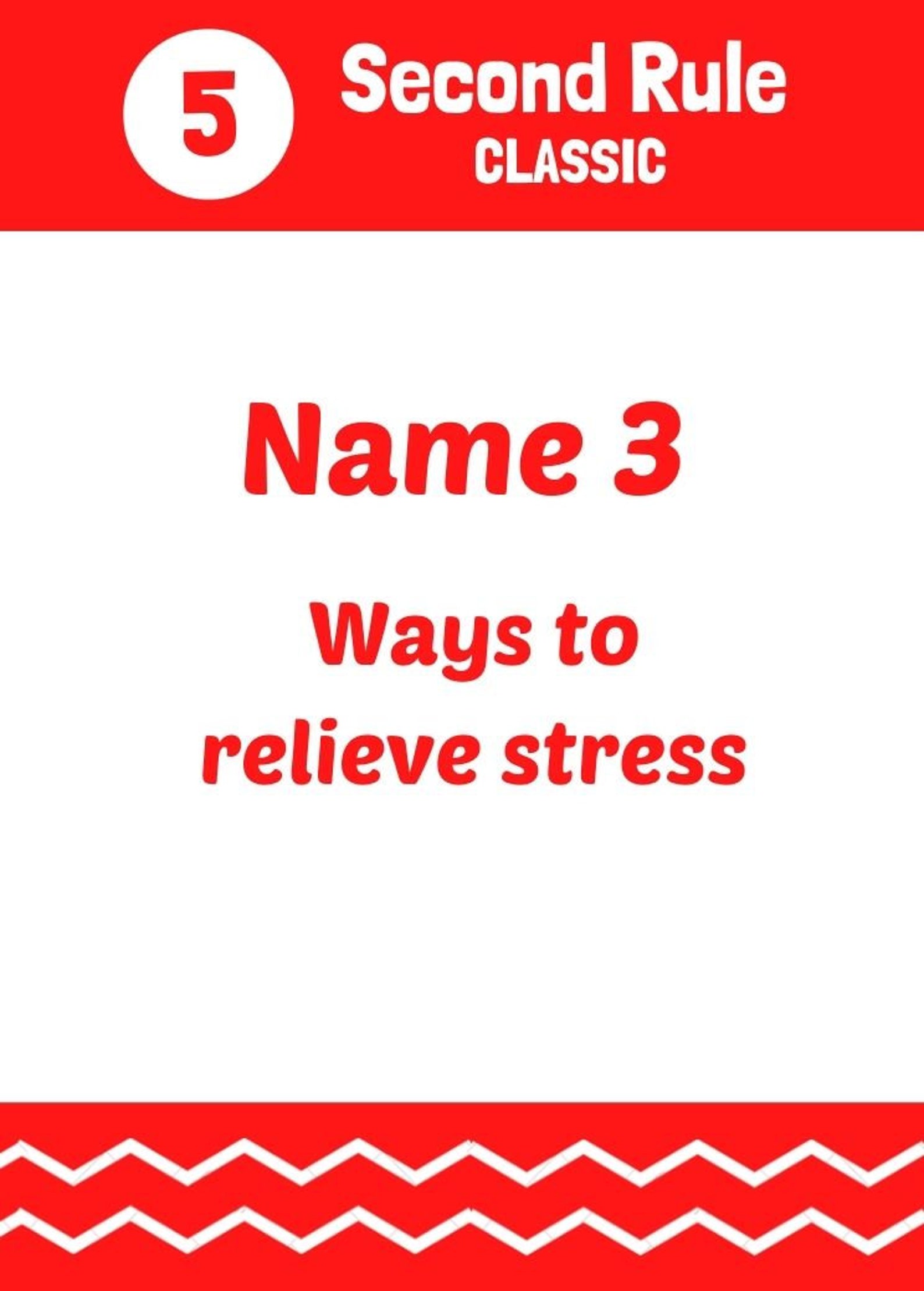 5 Second Rule Printable Game 30 Rounds Family Party Quiz - Etsy