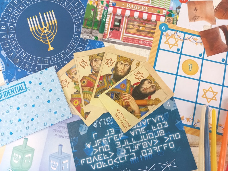 Hanukkah Mystery Escape Game – Printable Jewish Holiday Activity ...
