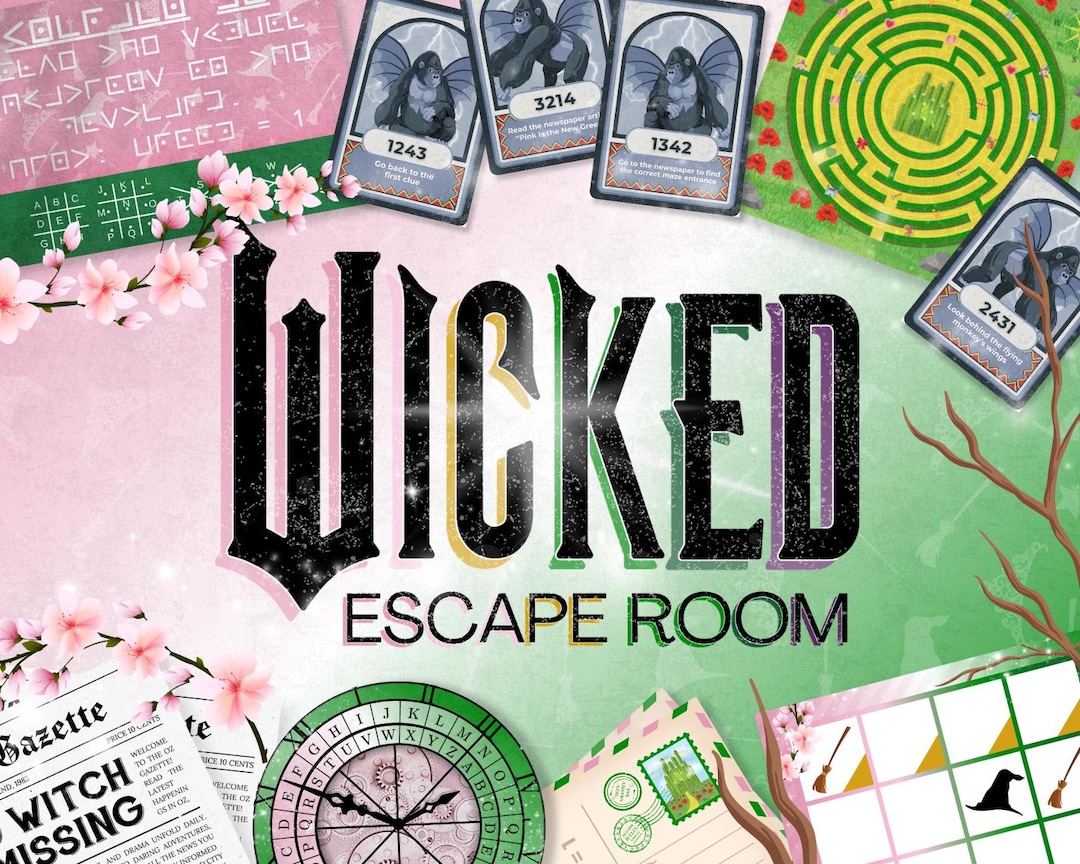 Wicked Escape Room Kit: Kids' Printable Game (PDF Download) - Etsy