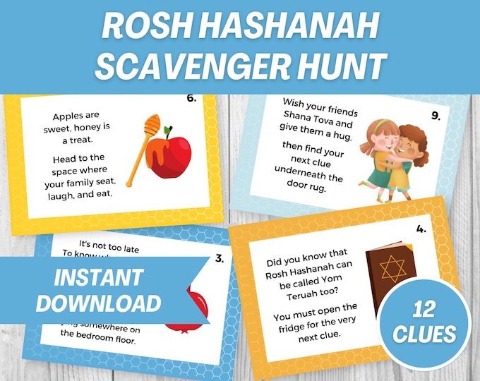 Rosh Hashanah Escape Room, Jewish New Year Escape Room, Instant ...