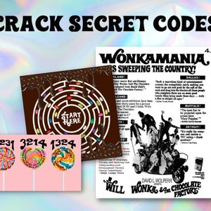 Chocolate Factory Escape Room: Candy Puzzle Hunt (PDF Pattern) - Etsy