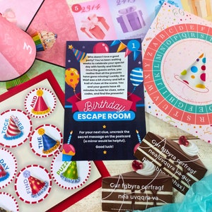 Printable Birthday Escape Room Game: Kids Party Activity (instant ...