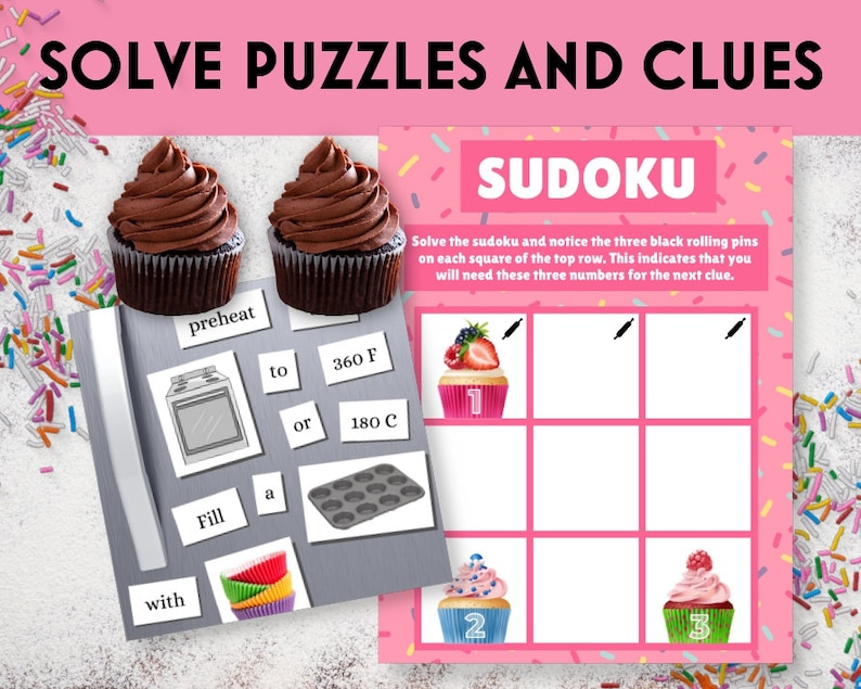 Baking Escape Room: Junior Bake-off Competition, Chocolate Cupcakes ...