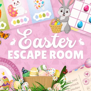 Easter Holiday Activity Bundle, Easter Party Games, Digital Escape Room ...