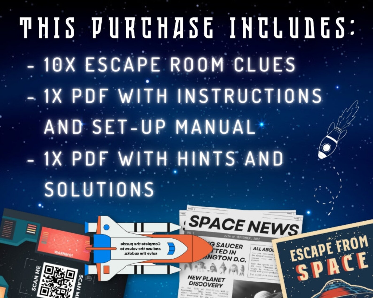 Escape From Space, Alien Invasion Escape Room, Space Escape Room ...
