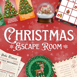Christmas Escape Room 2023, Find the Missing Reindeer, Escape Printable ...