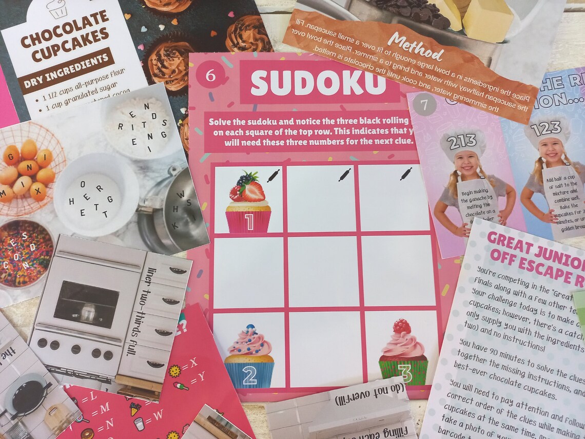 Baking Escape Room: Junior Bake-off Competition, Chocolate Cupcakes ...