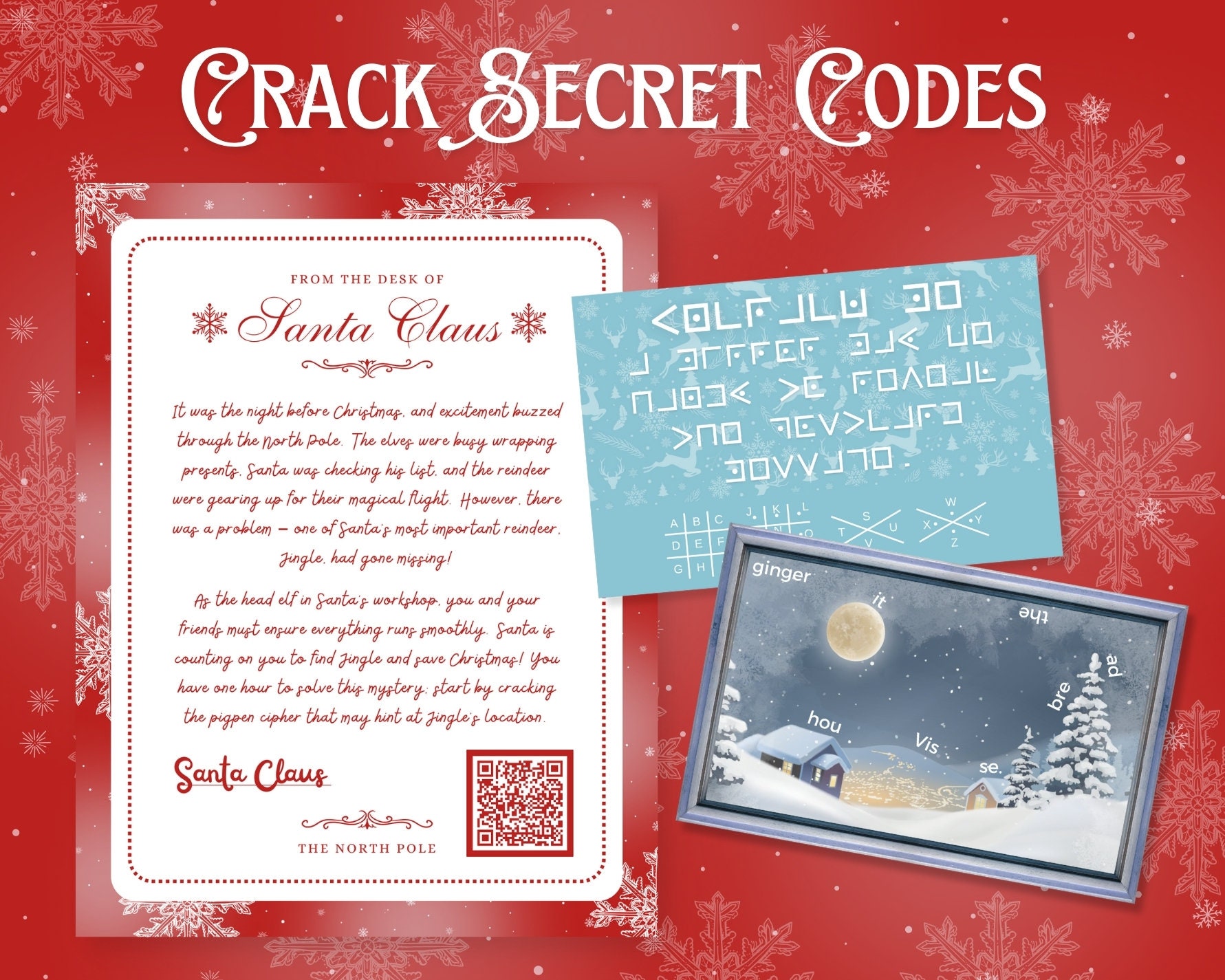 Christmas Party Escape Room, Find the Missing Reindeer, Kids & Family ...