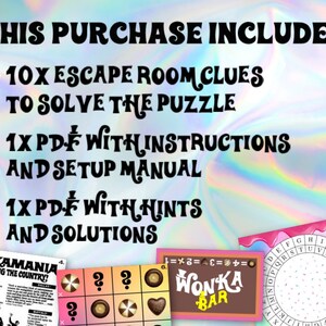 Chocolate Factory Escape Room: Candy Puzzle Hunt (PDF Pattern) - Etsy