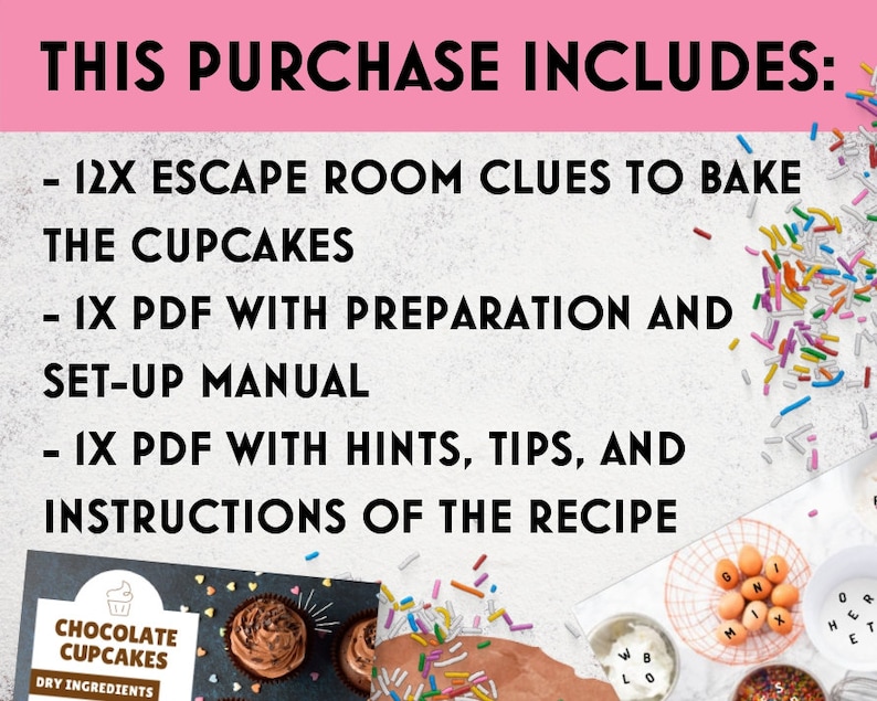 Baking Escape Room: Junior Bake-off Competition, Chocolate Cupcakes ...
