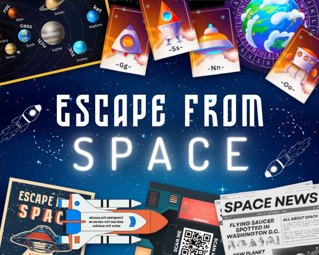 Escape From Space, Alien Invasion Escape Room, Space Escape Room ...