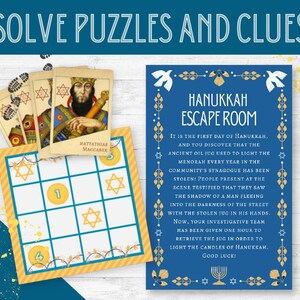 Hanukkah Mystery Escape Game – Printable Jewish Holiday Activity ...