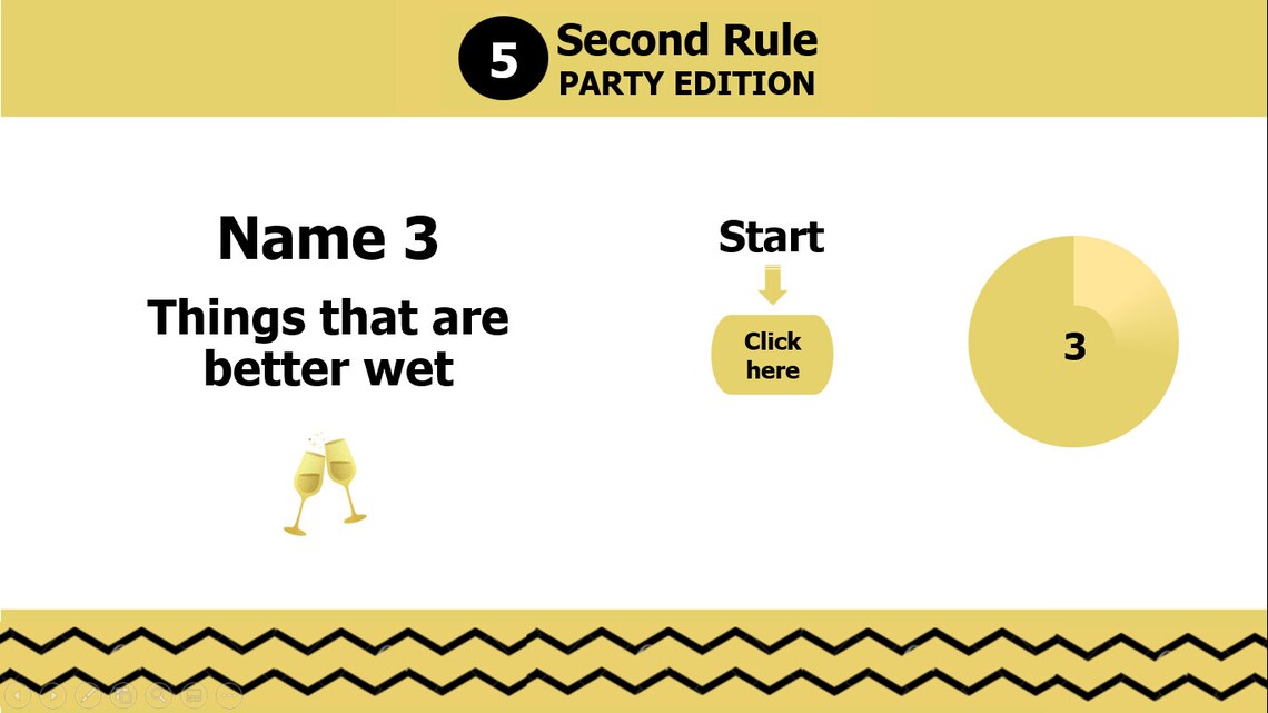 5 Second Rule Party Game: 30 Rounds, Zoom, Bachelorette, Bridal Shower ...