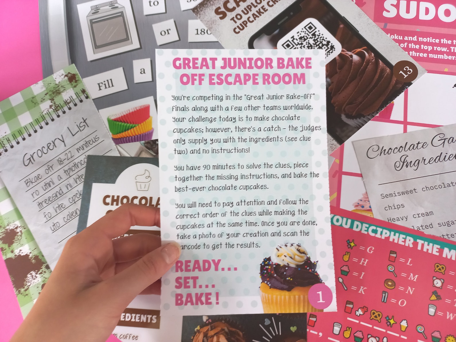 Baking Escape Room: Junior Bake-off Competition, Chocolate Cupcakes ...