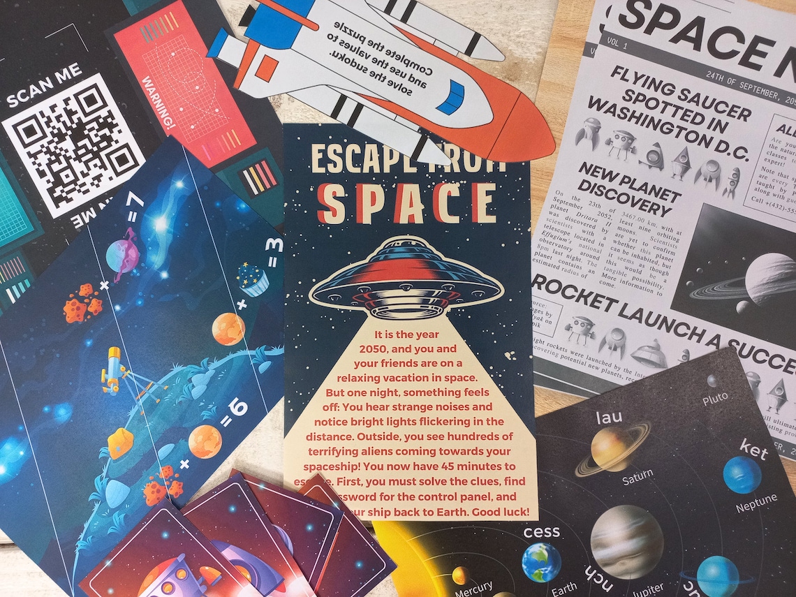Escape From Space, Alien Invasion Escape Room, Space Escape Room ...