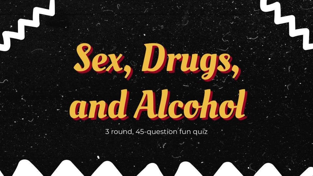 Sex, Drugs, and Alcohol Trivia Quiz: 45 Question Bachelorette Game ...