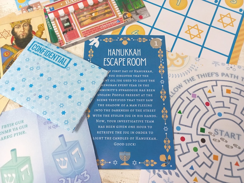 Hanukkah Mystery Escape Game – Printable Jewish Holiday Activity ...