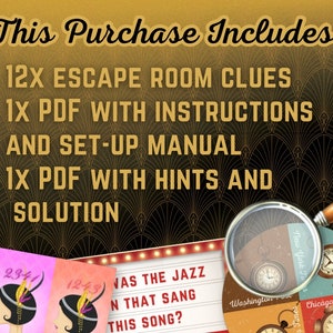 1920's Escape Room, Great Gatsby Escape Room, Roaring 20's Escape Room ...