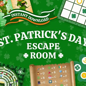 St. Patrick's Day Escape Room, Find the Missing Leprechaun, Leprechaun ...