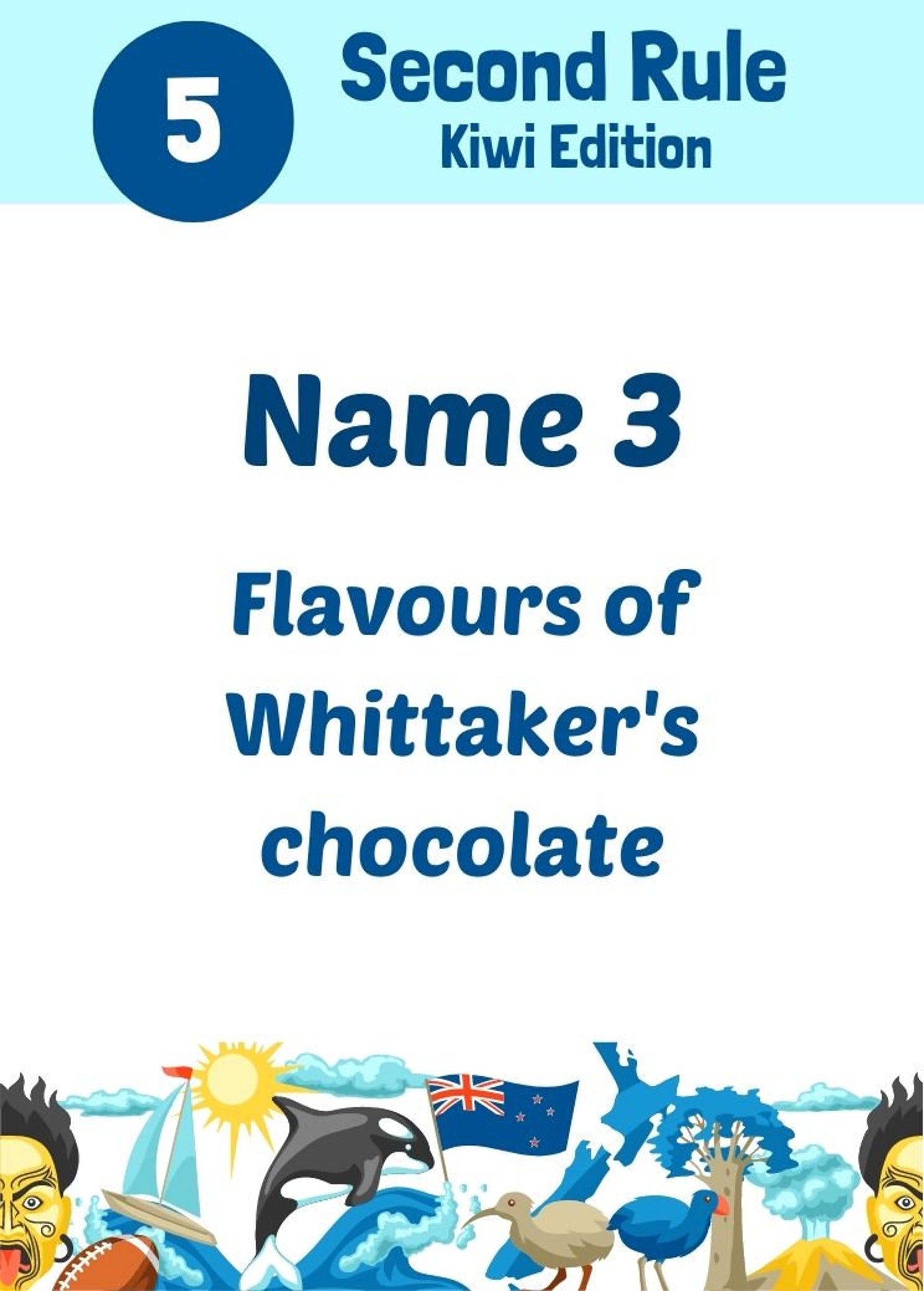 5 Second Rule Printable Game-30 Rounds Family Party Game | Etsy