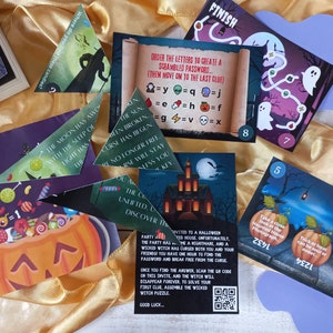 Haunted House Escape Room Game, Halloween Party Printable, Spooky ...