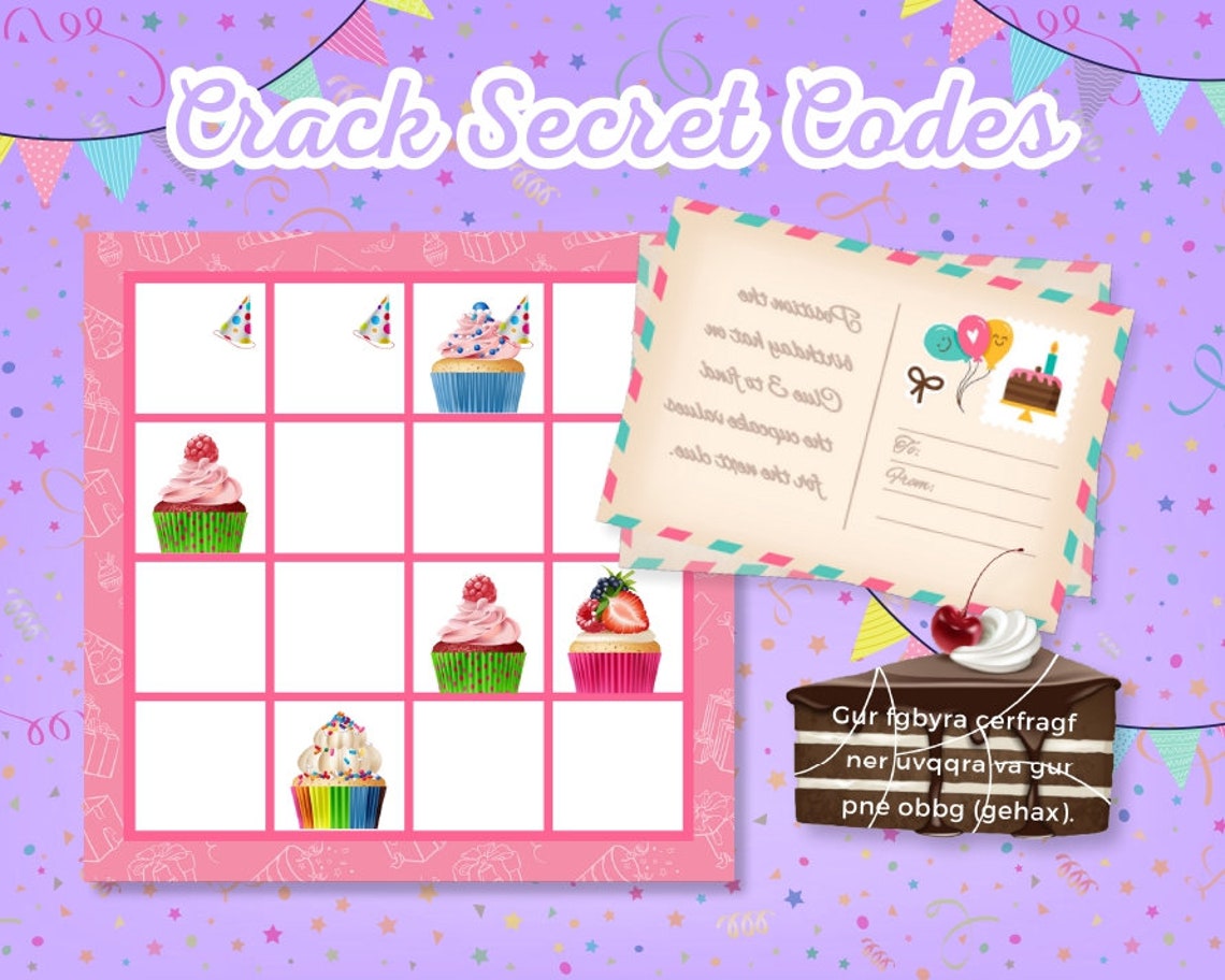 Printable Birthday Escape Room Game: Kids Party Activity (instant ...