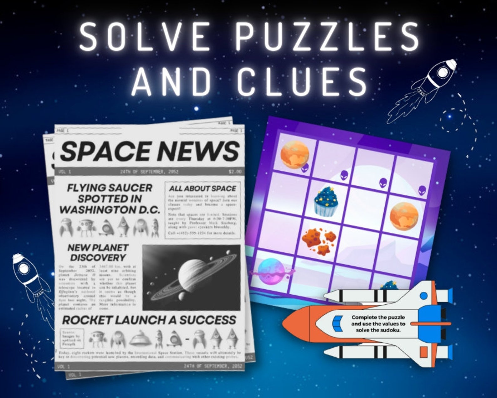 Escape From Space, Alien Invasion Escape Room, Space Escape Room ...