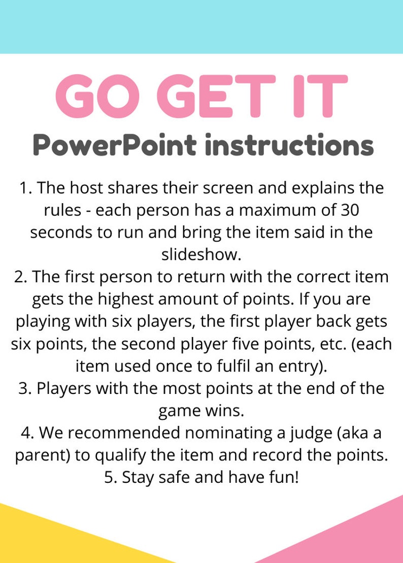 Virtual Scavenger Hunt Game: Family Zoom or Skype Party (powerpoint ...