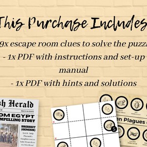 Passover Escape Room: Flee From Egypt Seder Game (digital Download) - Etsy
