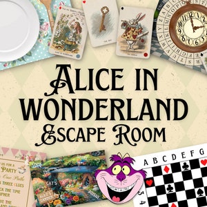 Alice in Wonderland Escape Room & Scavenger Hunt Bundle (digital ...