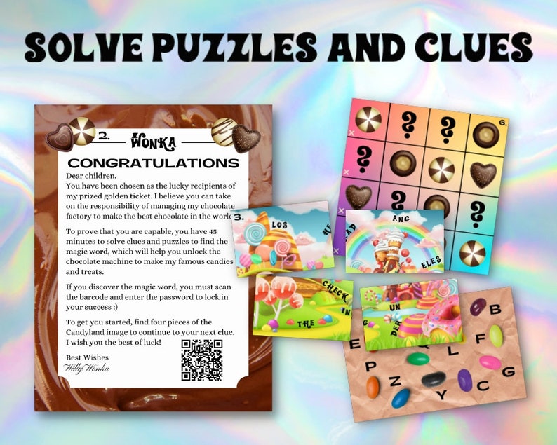 Chocolate Factory Escape Room Candy Chocolate Escape Room - Etsy